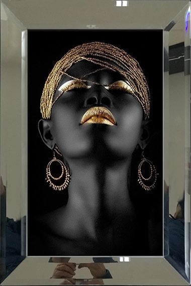 Aynalı Tablo, Zenci Kadın 40 x 60cm